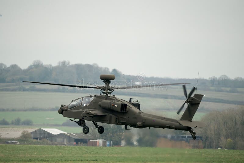 Military Helicopter Landing in a Field Editorial Stock Photo - Image of ...
