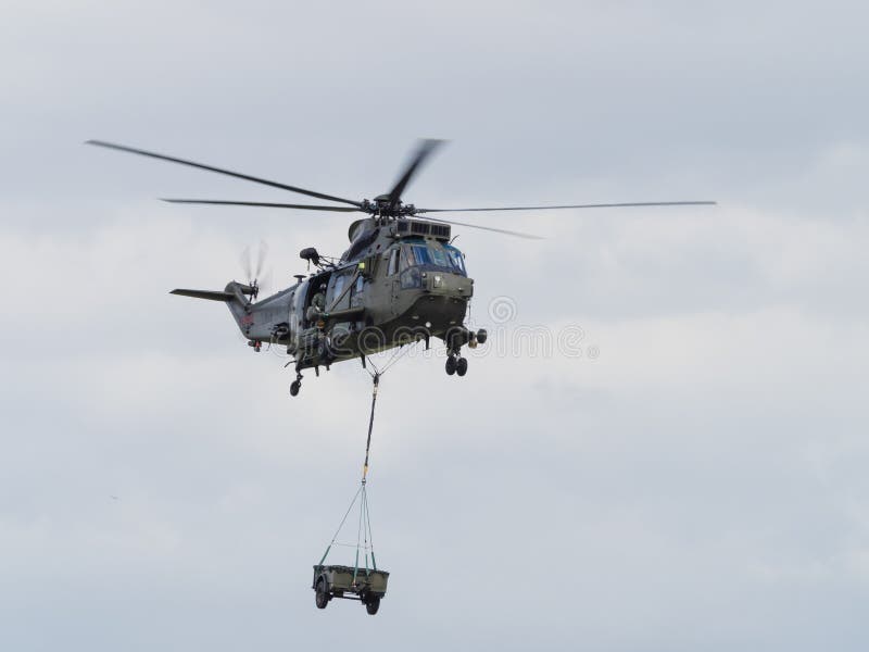 Military Helicopter Lifting Load Editorial Stock Image - Image of ...