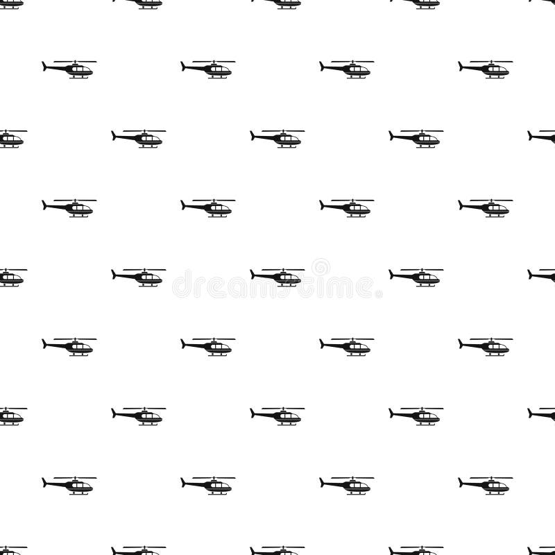 Military Helicopter Pattern, Simple Style Stock Vector - Illustration ...