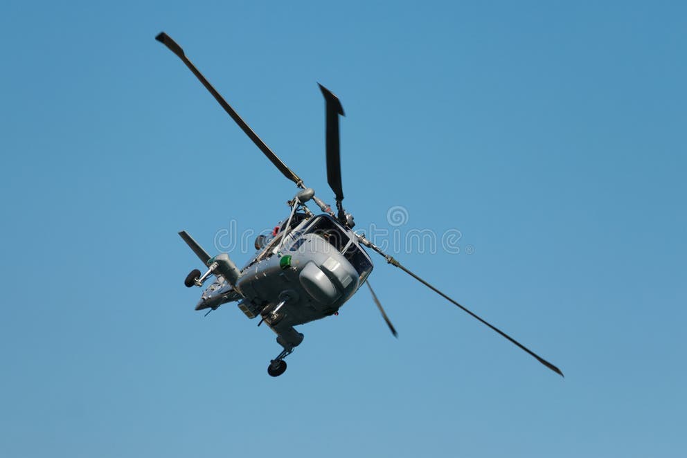 Military helicopter in sky stock image. Image of flight - 351066757