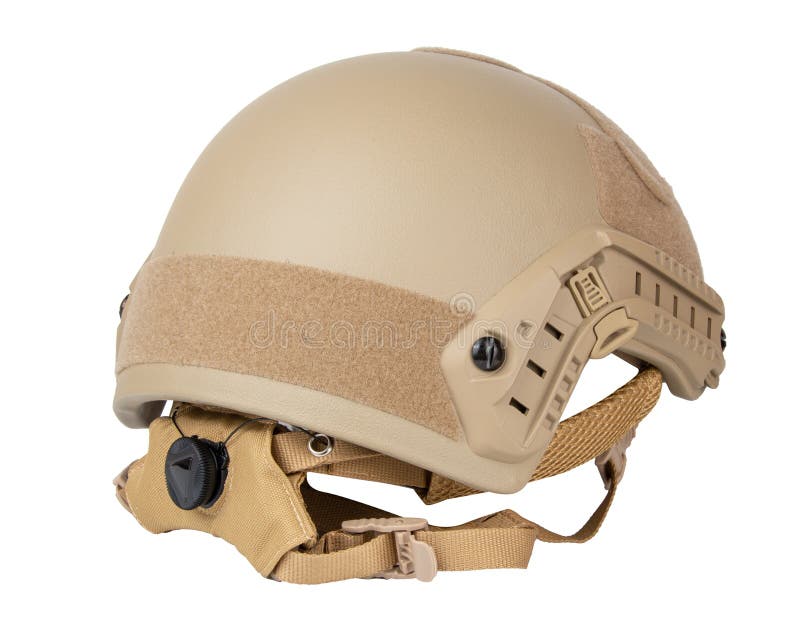 Military Helmet on a White Background Stock Photo - Image of armor ...
