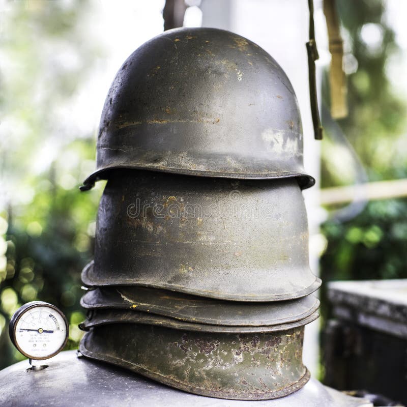 Military helmets stock photo. Image of fight, heavy, military - 37231380