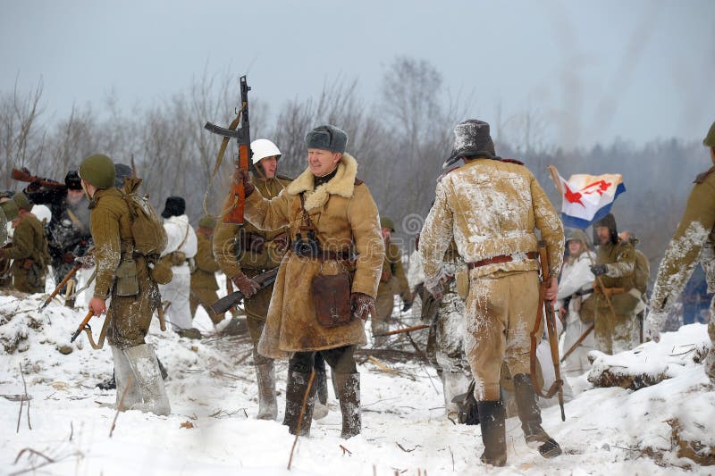 Military Historical Reconstruction of World War II Editorial Photo ...
