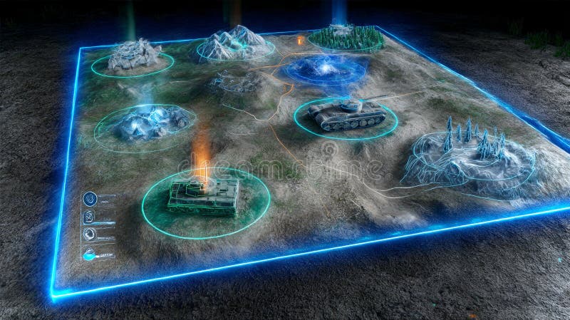 Military Hologram Technology Tactical Operations Strategic Planning ...