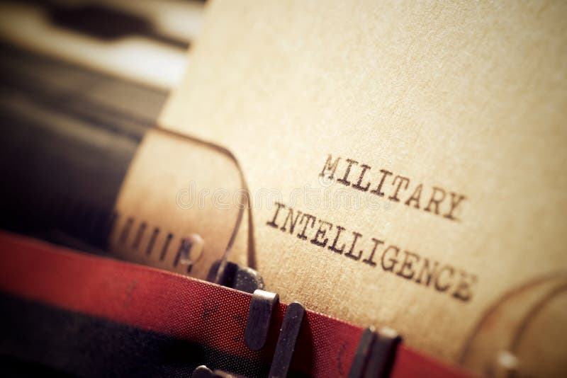 Military Intelligence text stock image. Image of concept - 274985693