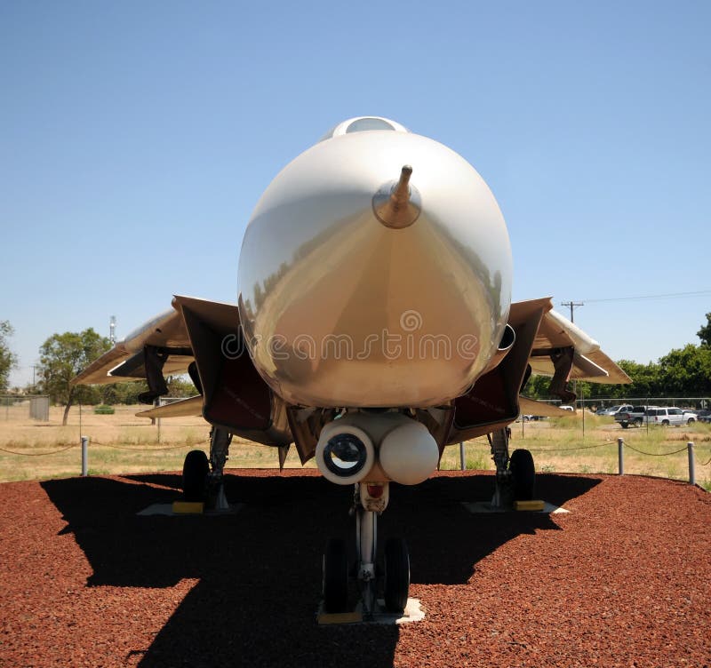 Military jet stock photo. Image of front, frontal, parked - 14996772