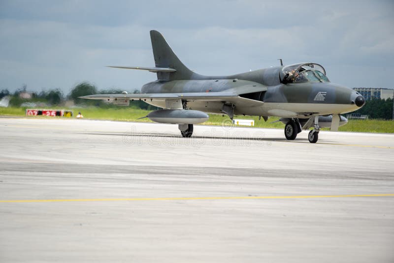 Military Jet Aircraft on the Runway Stock Image - Image of airshow ...