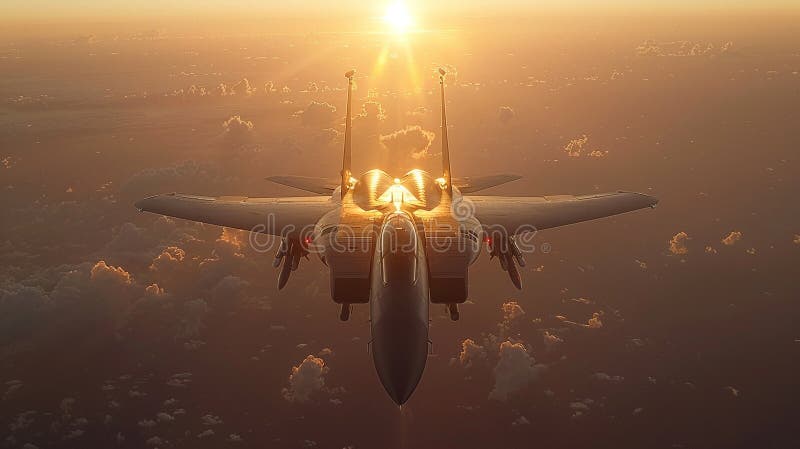 A Military Jet Flyover Wide Shot Stock Image - Image of airshow ...