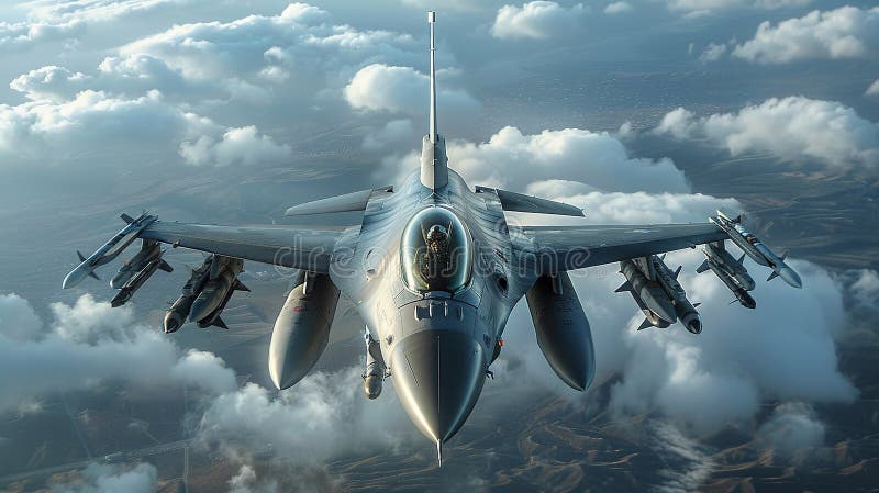 A Military Jet Flyover Wide Shot Stock Image - Image of release, naval ...