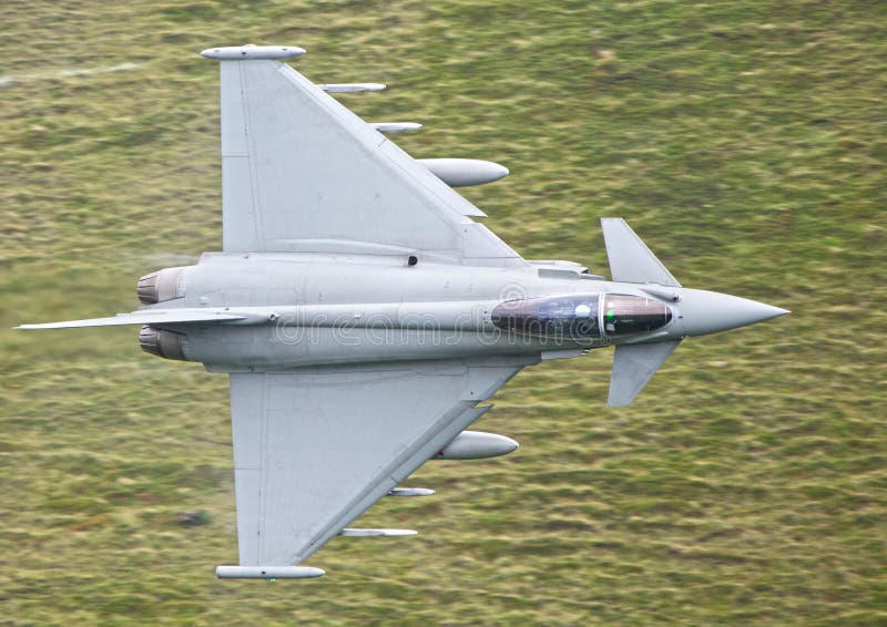 Military jet Typhoon stock image. Image of pilot, machine - 32716789