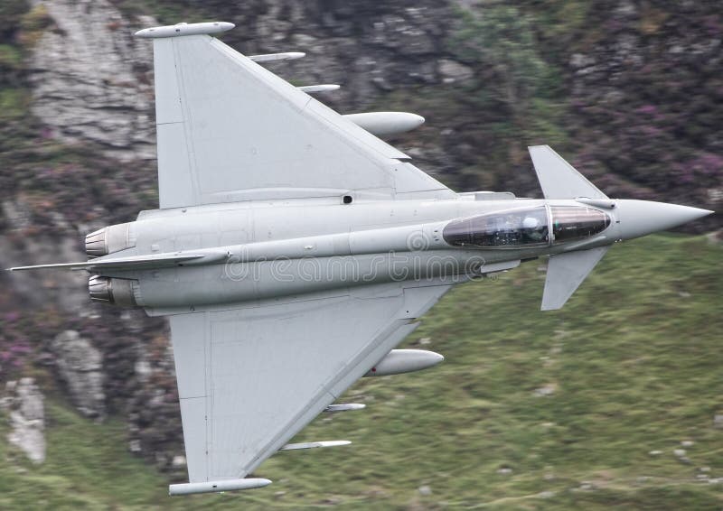 Military jet Typhoon stock image. Image of mach, cockpit - 32716815