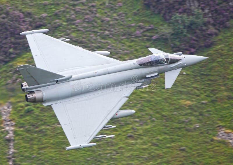 Military jet Typhoon stock photo. Image of mach, aerial - 32716838