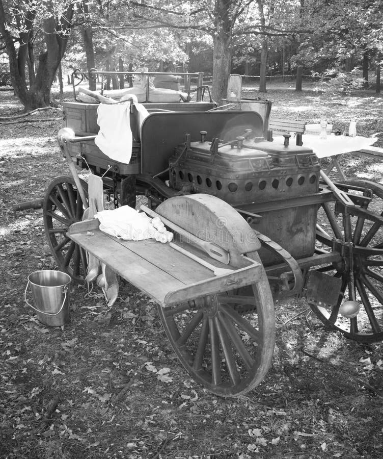 Military Kitchen of the First World War. Stock Photo - Image of vehicle ...