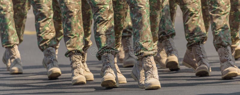 Military legs in cadence stock photo. Image of honor - 224988356