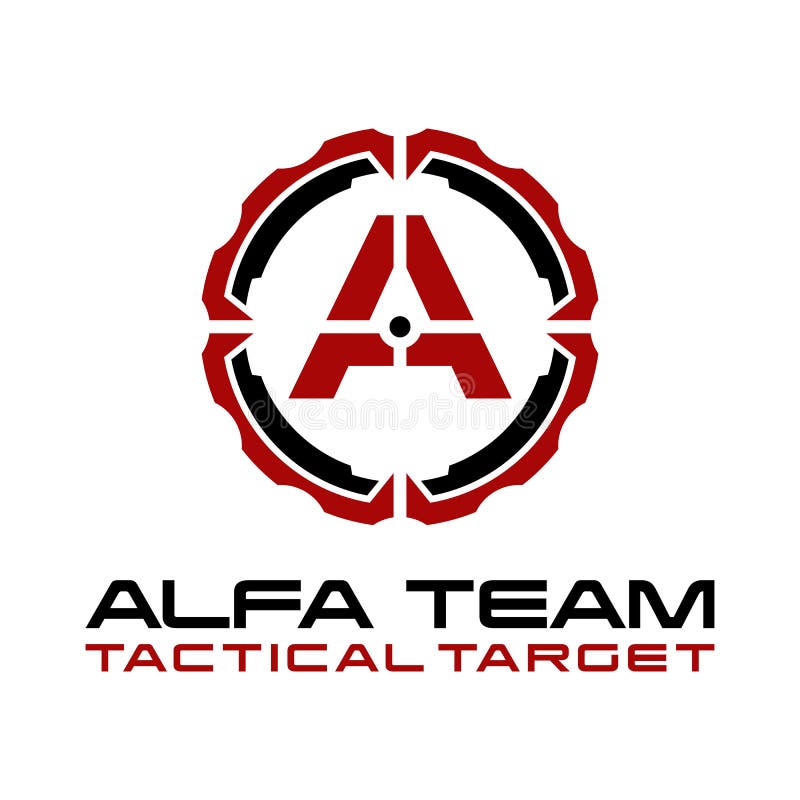 Military of a Letter Tactical Target Logo Design Stock Illustration ...