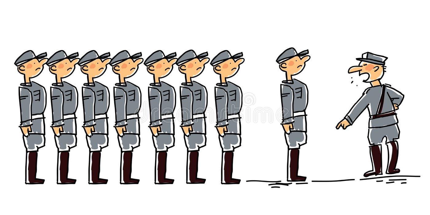 Cartoon Military General Man Stock Illustrations – 473 Cartoon Military ...