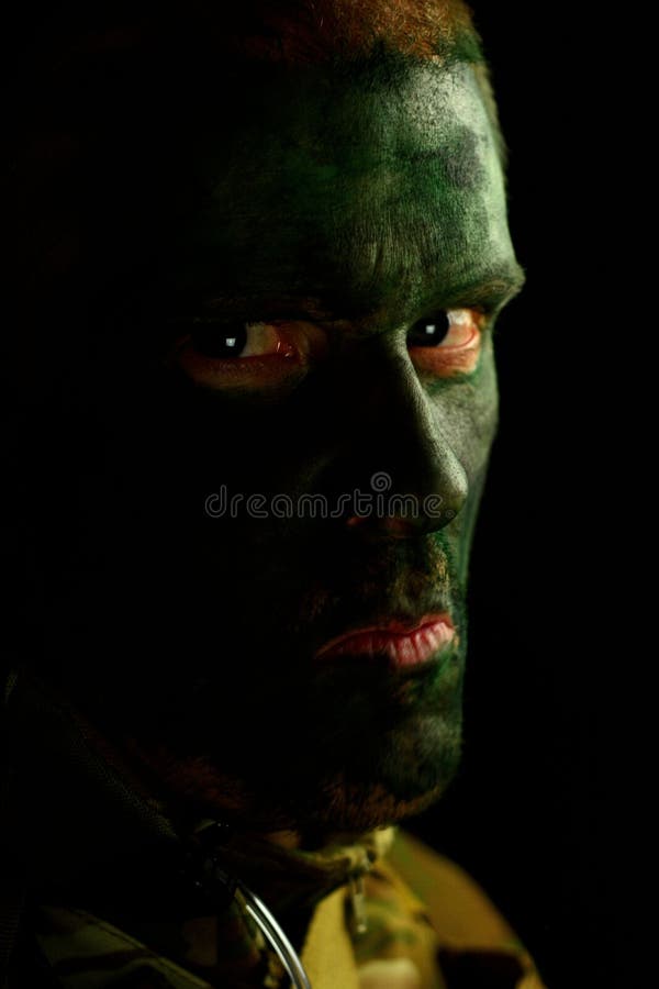Military Man Looking Angrily Stock Photo - Image of guard, armored ...