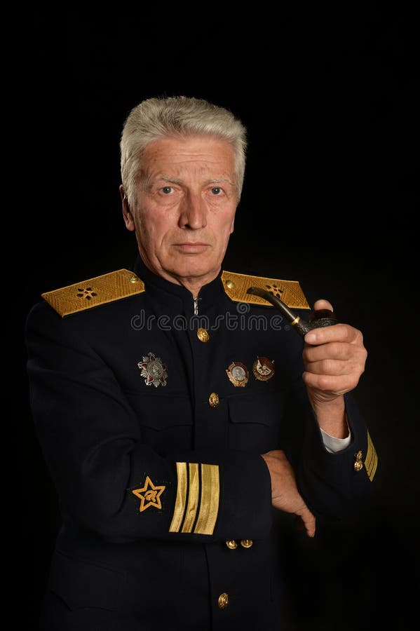Military Mature General on the Table Stock Image - Image of power ...