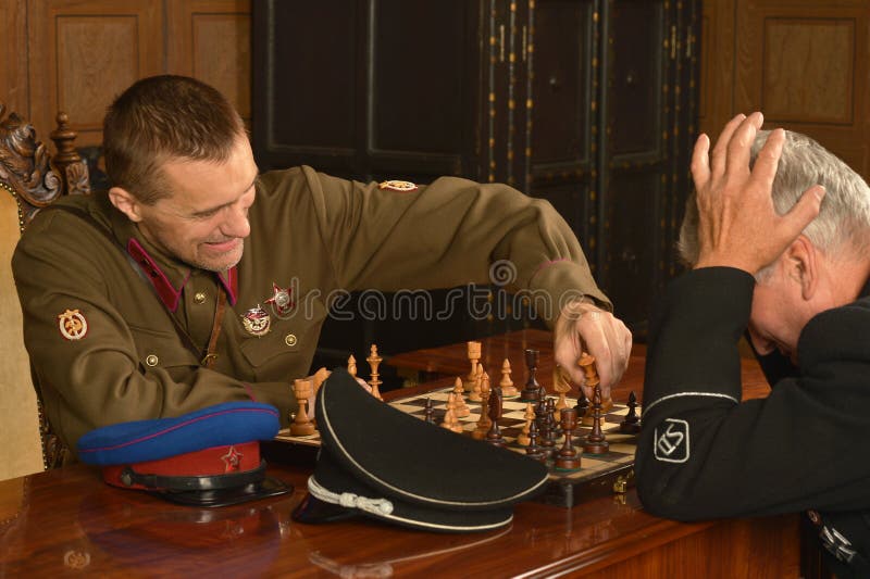 Military Mature General On The Table Stock Image - Image of power ...