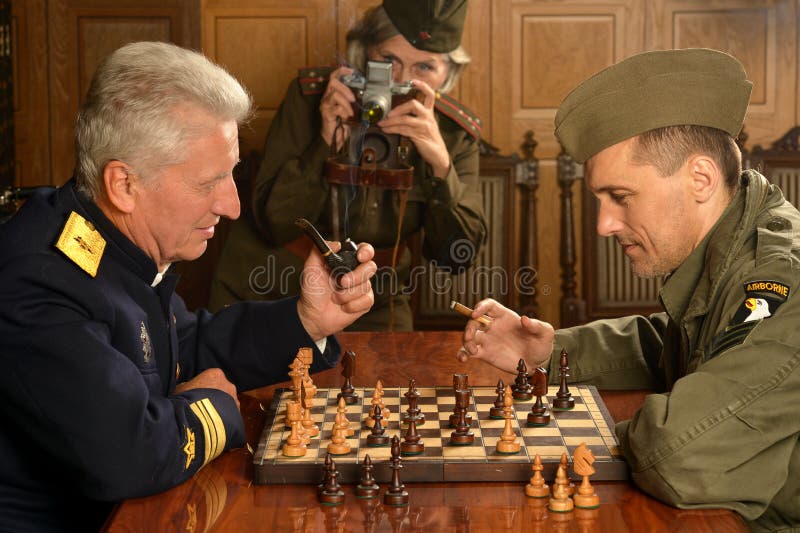 Military Mature General on the Table Stock Image - Image of power ...