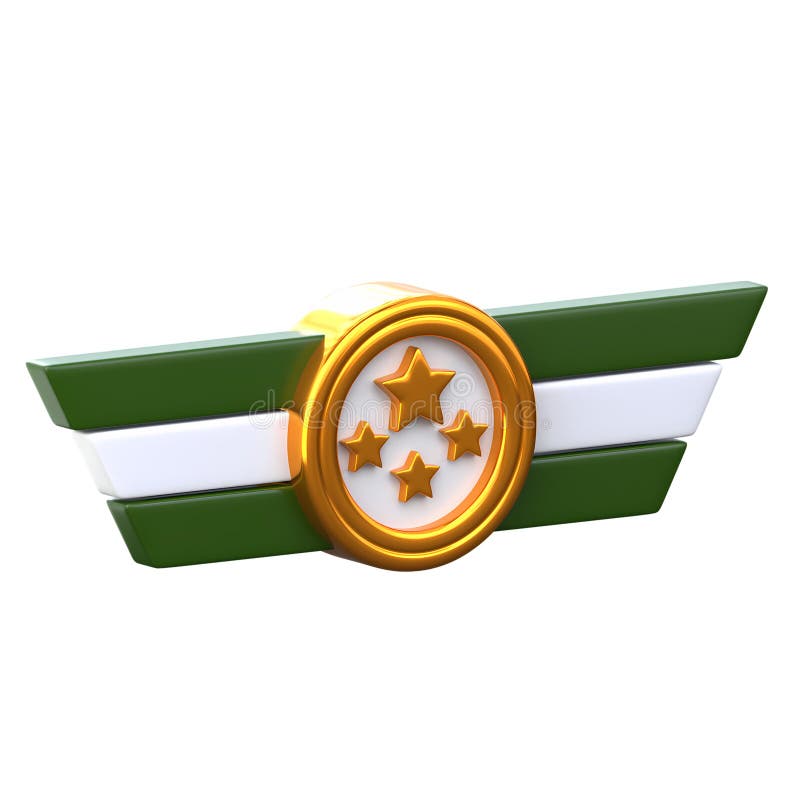 Military Medal 3D Icon stock illustration. Illustration of valor ...