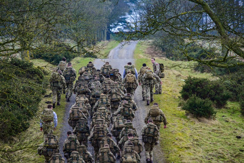 Military Men Walking stock photo. Image of troop, people - 114264486