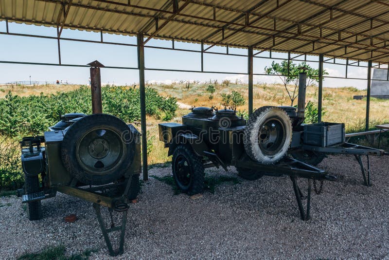 Military Mobile Field Kitchen of the Soviet Army Stock Photo - Image of ...