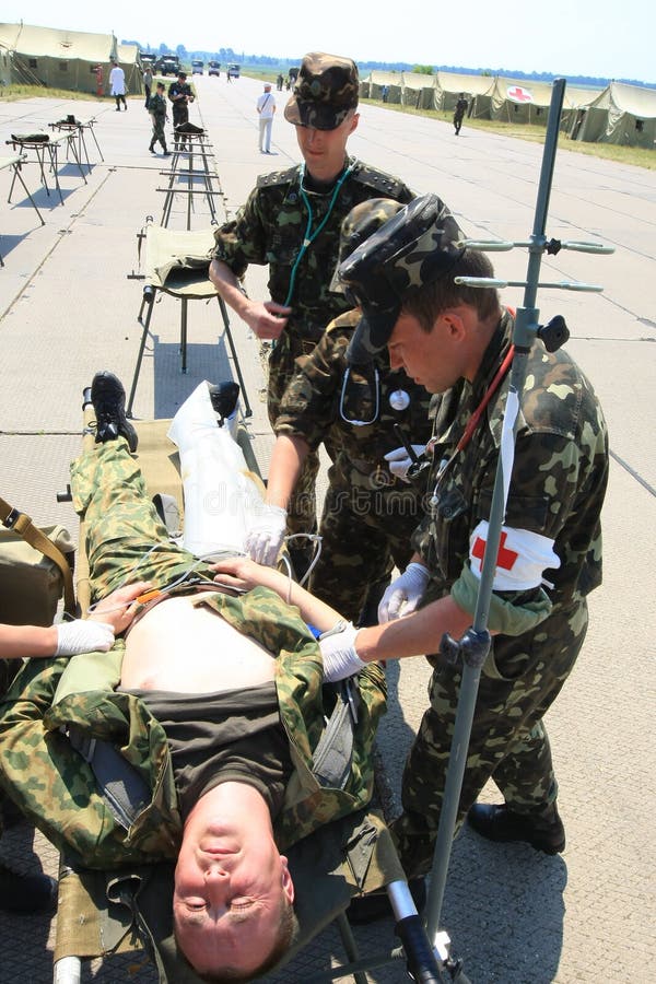 Military mobile hospital editorial stock image. Image of care - 13090469