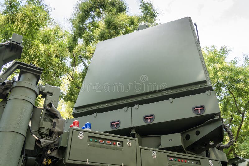 Israeli-developed Military Mobile Radar System in a Forested Area ...