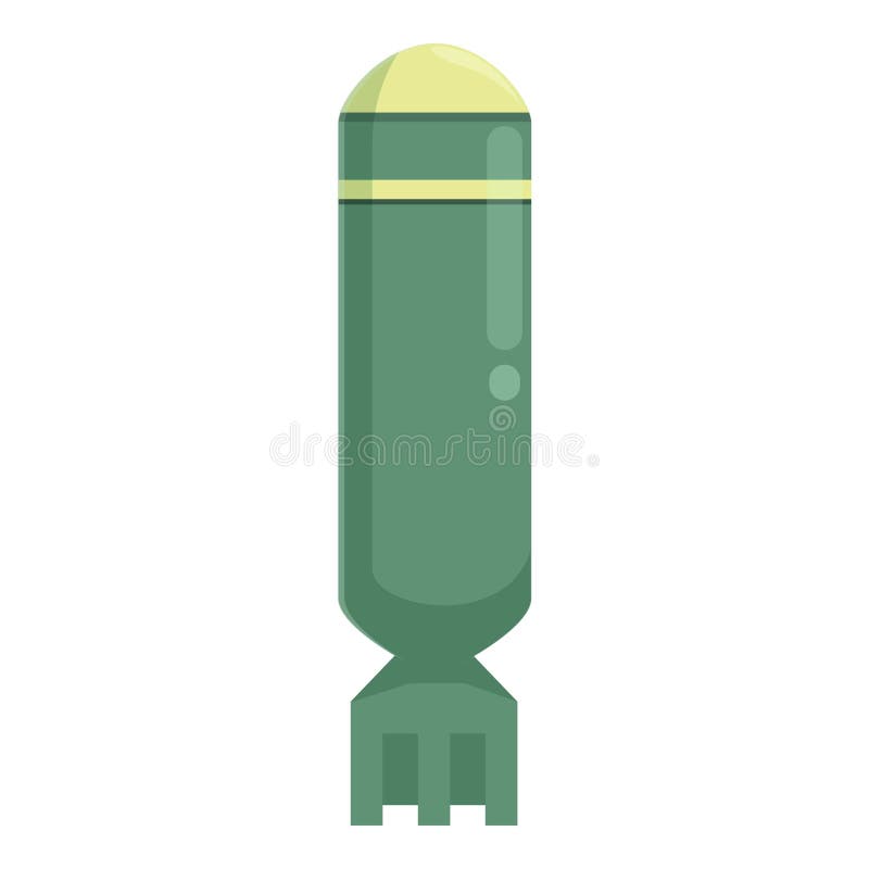 Military Nuclear Weapon Icon Cartoon Vector. Missile Bomb Stock Vector ...