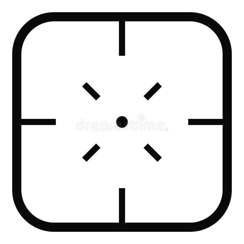 Military Objective Icon Vector Orange Stock Vector - Illustration of ...