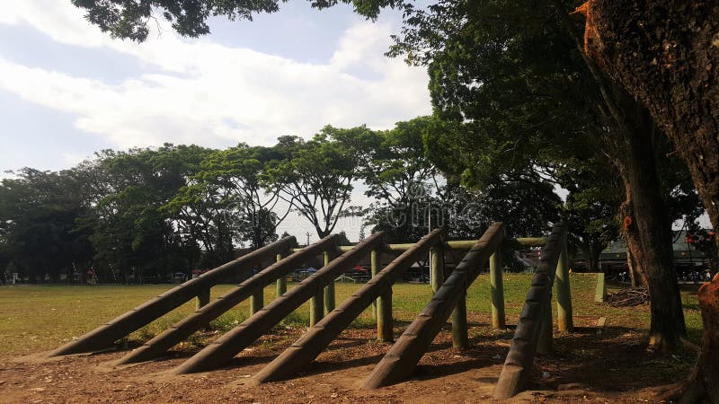 Military Obstacle Course at Rindam Magelang Stock Image - Image of ...