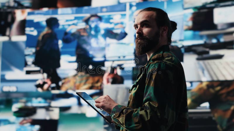 Military Officer Engaged in Tactical Command and Surveillance Activity ...