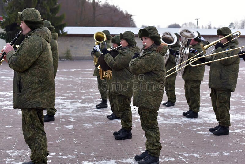 Military orchestra editorial stock image. Image of kremlin - 63891659