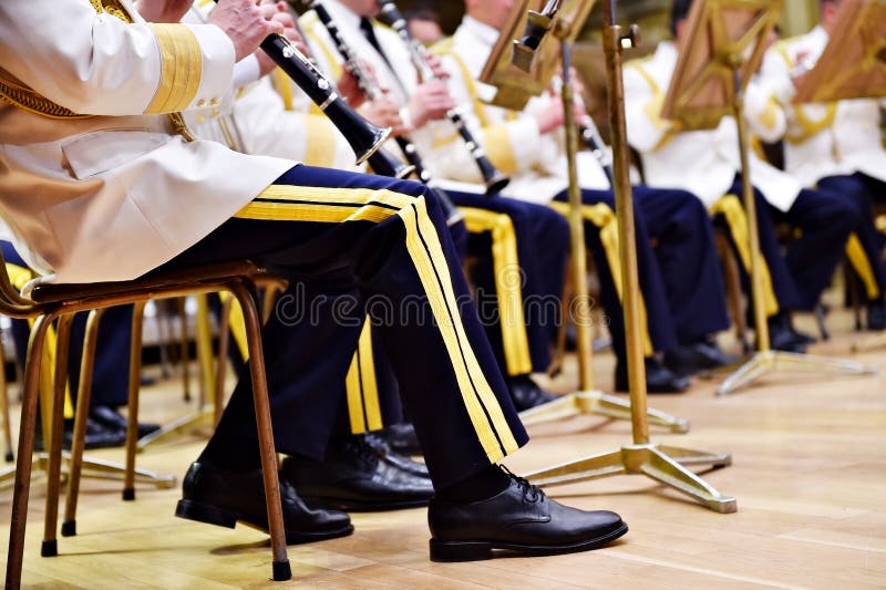 Military Orchestra Uniforms Stock Photo - Image of music, orchestra ...