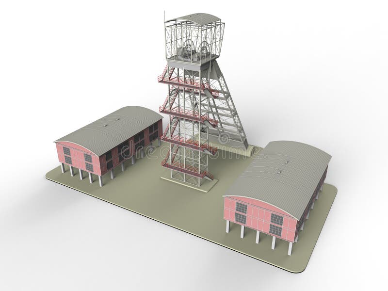 Military outpost base stock illustration. Illustration of shadows ...