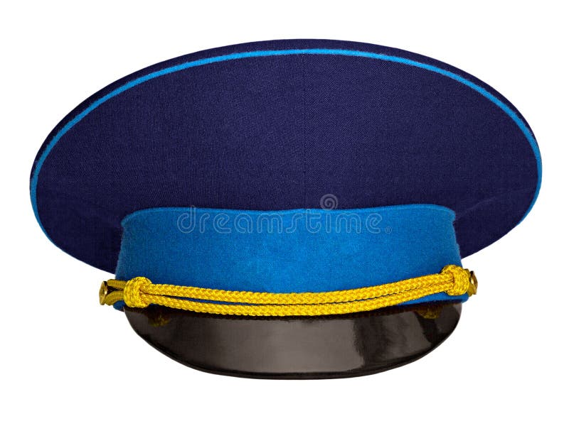 Military Parade Peaked Cap Isolated on White Background Stock Image ...