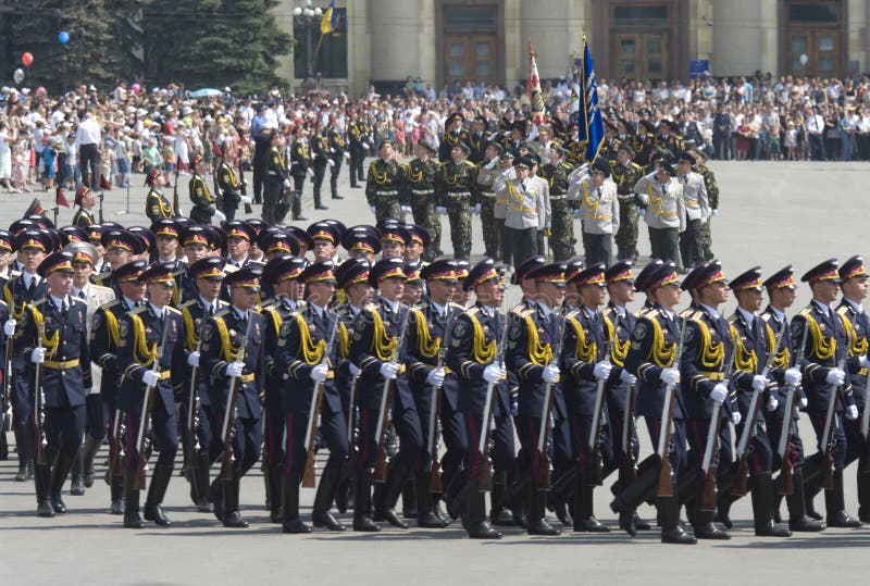Military Parade of Victory Day Editorial Stock Image - Image of fire ...