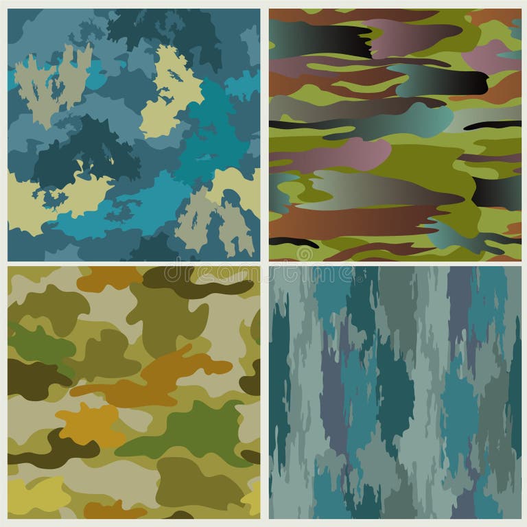 Military patterns stock vector. Illustration of style - 52196545