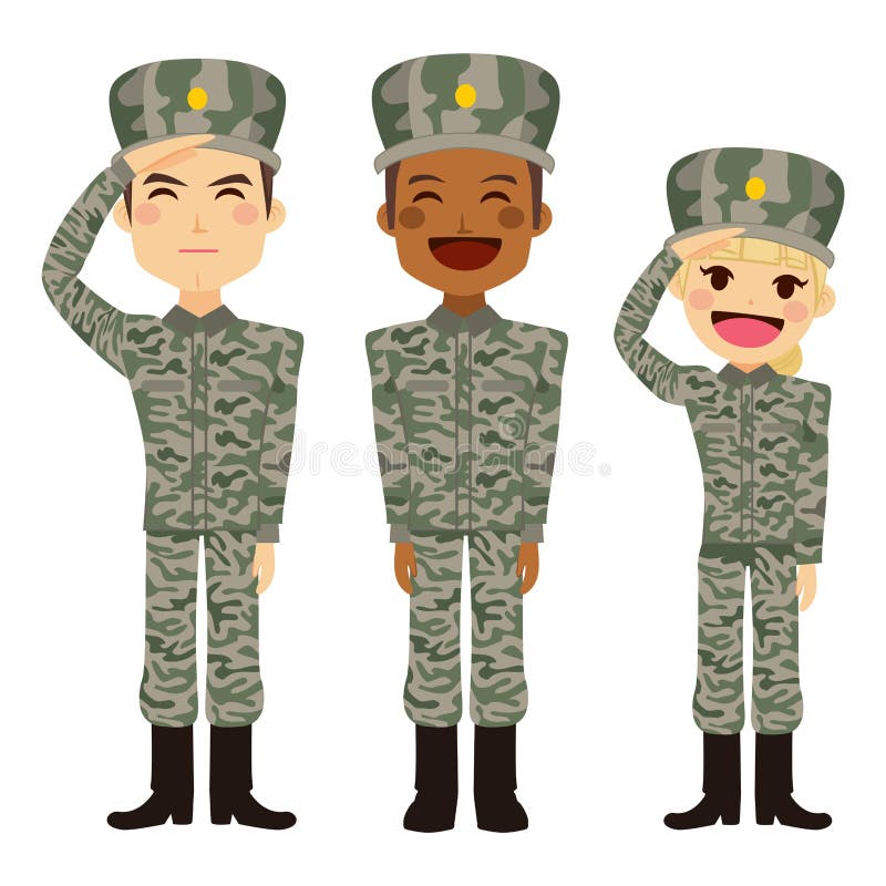 Military People stock vector. Illustration of military - 101756890