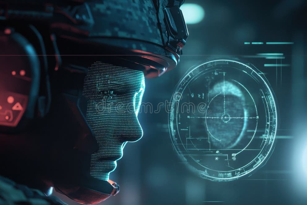 Military Personnel Engaged in High-tech Operations with Digital ...