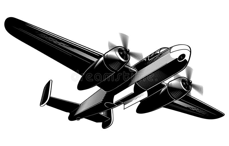 Military Plane, Bomber, Aircraft, Bombshell Stock Vector - Illustration ...
