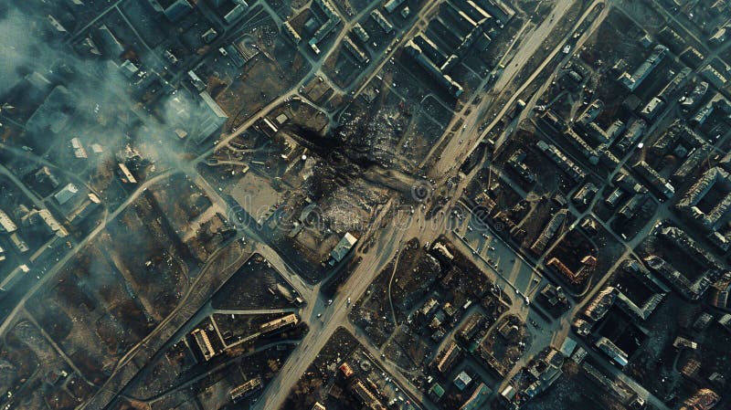 Military Planning with Satellite Imagery Stock Illustration ...