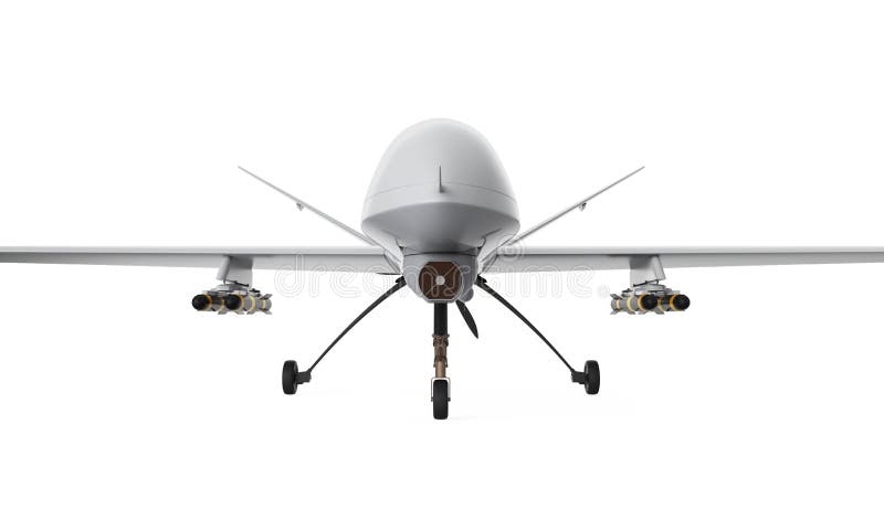 Military Predator Drone stock illustration. Illustration of aerial ...
