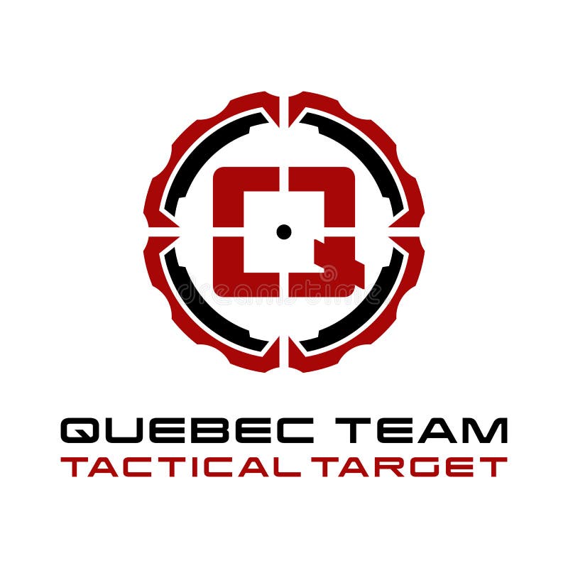 Military of Q Letter Tactical Target Logo Design Stock Illustration ...