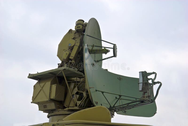 Military radar antenna stock image. Image of signal, electronic - 8279207