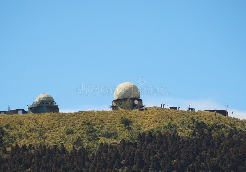 Military Radar Station stock image. Image of green, blue - 18472463