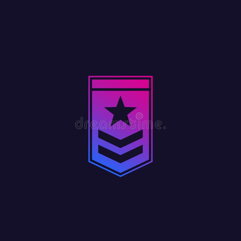 Military Rank Vector Logo Icon Stock Vector - Illustration of symbol ...