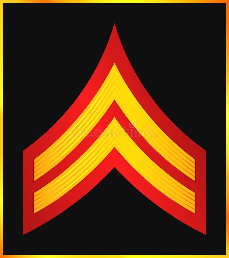 Military Ranks and Insignia. Stripes and Chevrons of Army Stock Vector ...