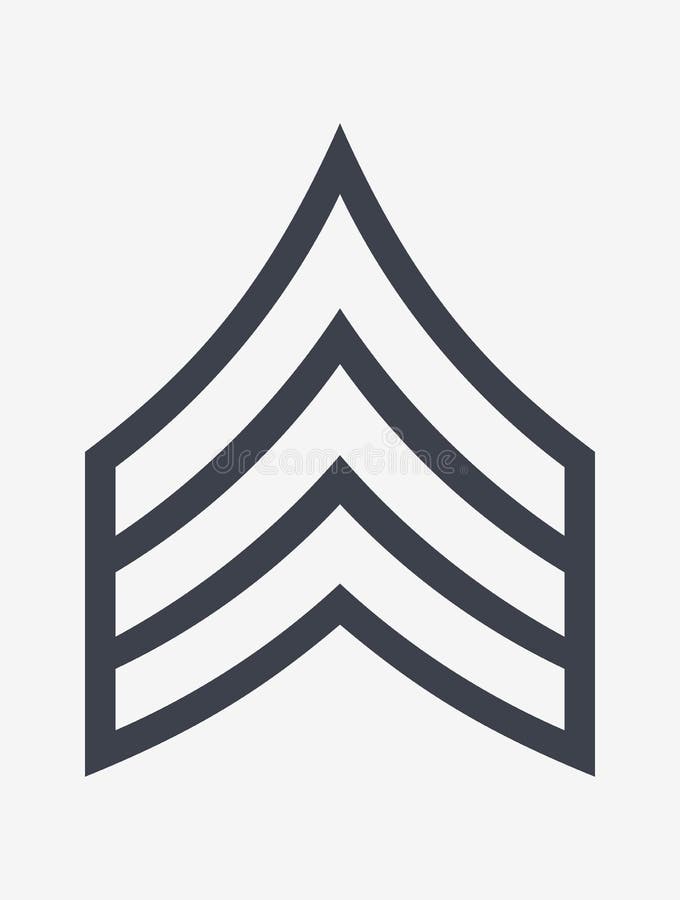 Military Ranks and Insignia. Stripes and Chevrons of Army Stock Vector ...